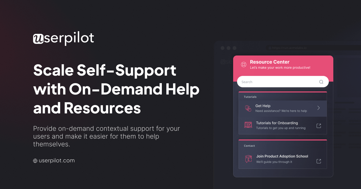 In-app Support - Userpilot
